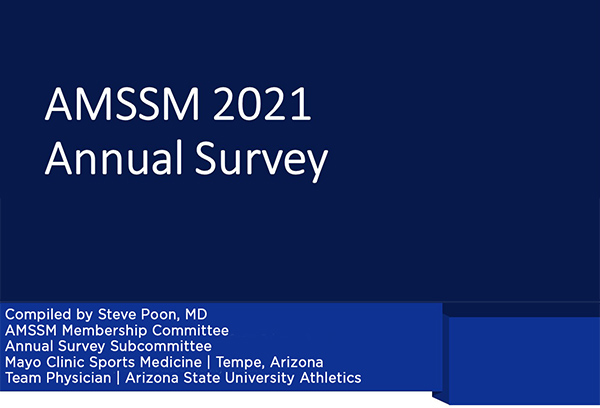 AMERICAN MEDICAL SOCIETY FOR SPORTS MEDICINE - AMSSM