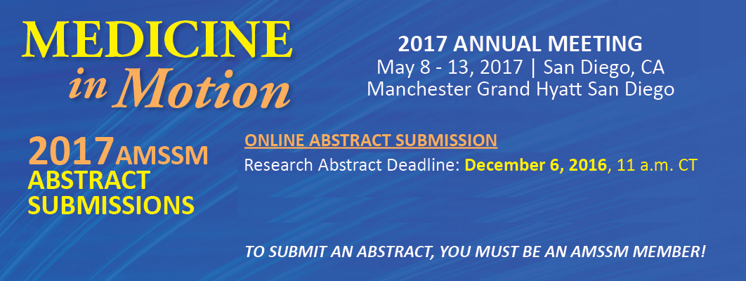 AMERICAN MEDICAL SOCIETY FOR SPORTS MEDICINE - AMSSM