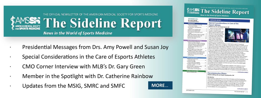 AMERICAN MEDICAL SOCIETY FOR SPORTS MEDICINE - AMSSM